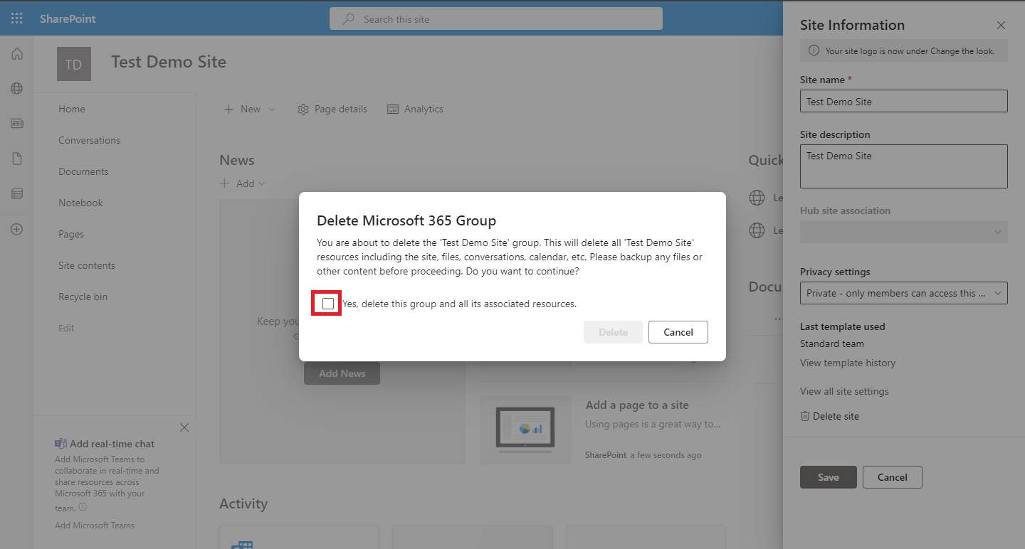 How to Delete/Remove a Site from SharePoint Online? by PowerApps Mentor - PowerApps Mentor