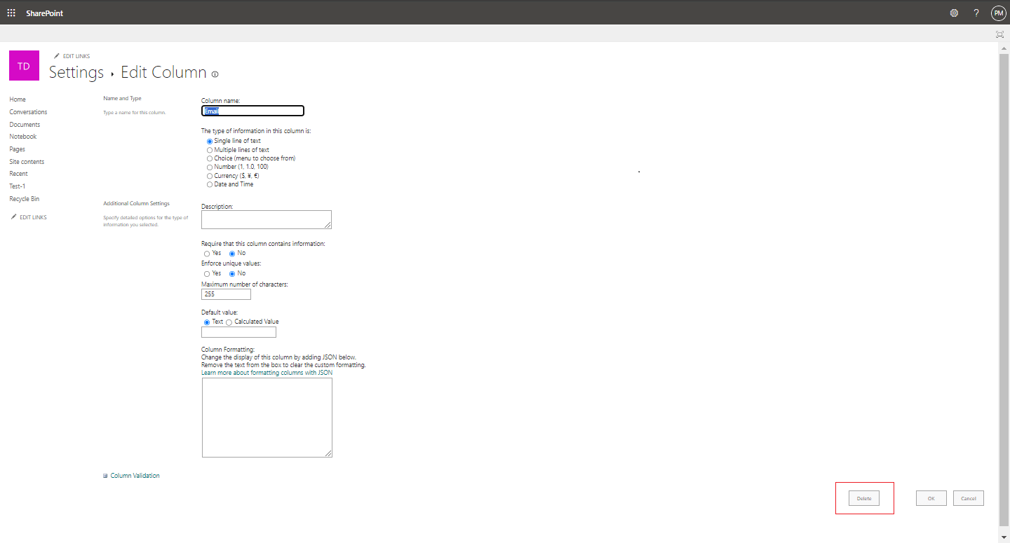 How to Delete/Remove a column from SharePoint Online List? by PowerApps Mentor - PowerApps Mentor