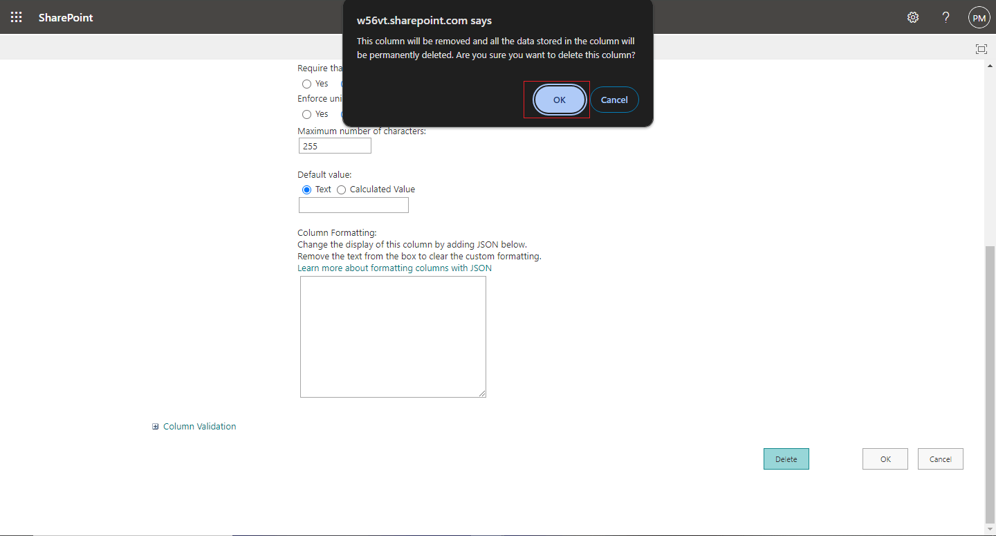 How to Delete/Remove a column from SharePoint Online List? by PowerApps ...